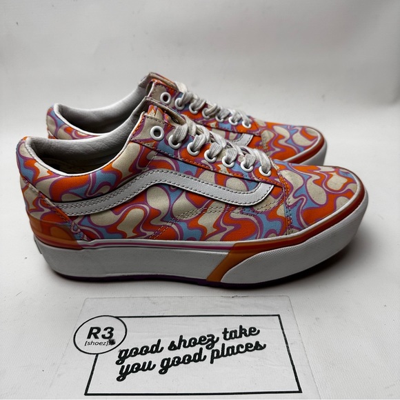 Vans | Shoes | Vans Womens Sz 8 Platform Funky Walking Sneakers Multi ...